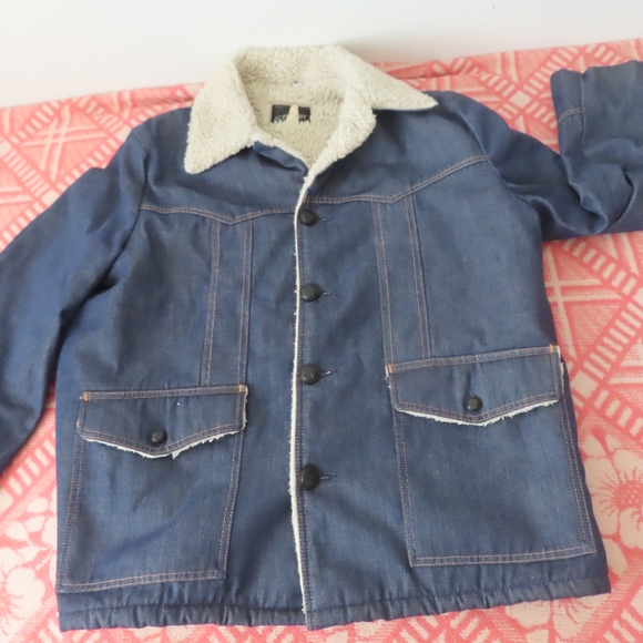 jcpenney | Jackets & Coats | Vintage Jc Penney Mens Sherpa Lined Chore ...